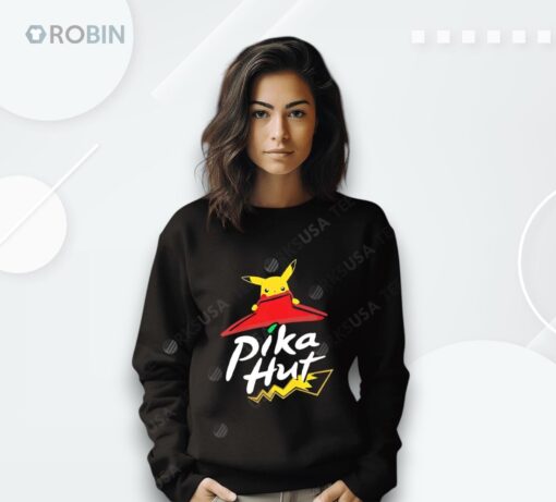 Pika Hut Pikachu Pizza Hut Shirt - RobinPlaceFabrics