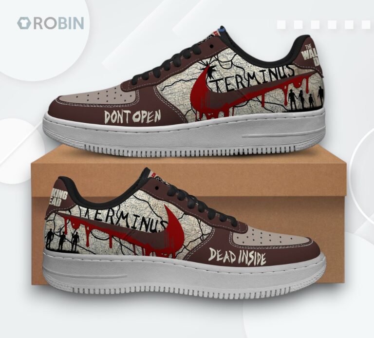 Walking Dead Inspired 'Don't Open, Dead Inside' Air Force 1 Sneakers ...