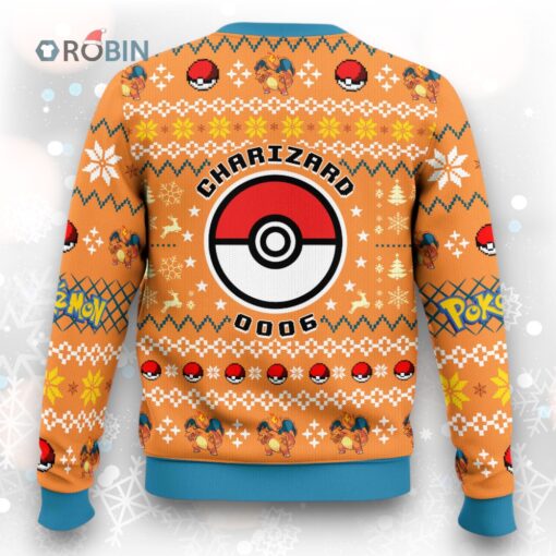Pokemon Gen 1 Charizard Ugly Christmas Sweater - RobinPlaceFabrics